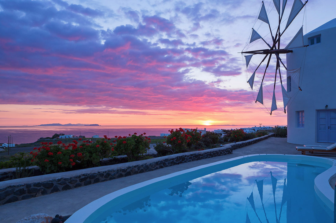Sleep in a Windmill Next Time You're in Santorini