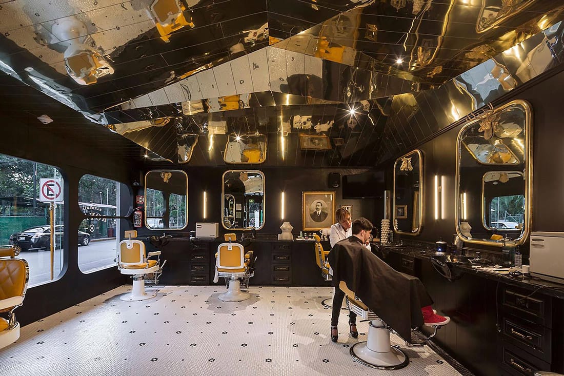 Old-School Elegance Meets Design Cool at Mexico City’s Royal Barbershop